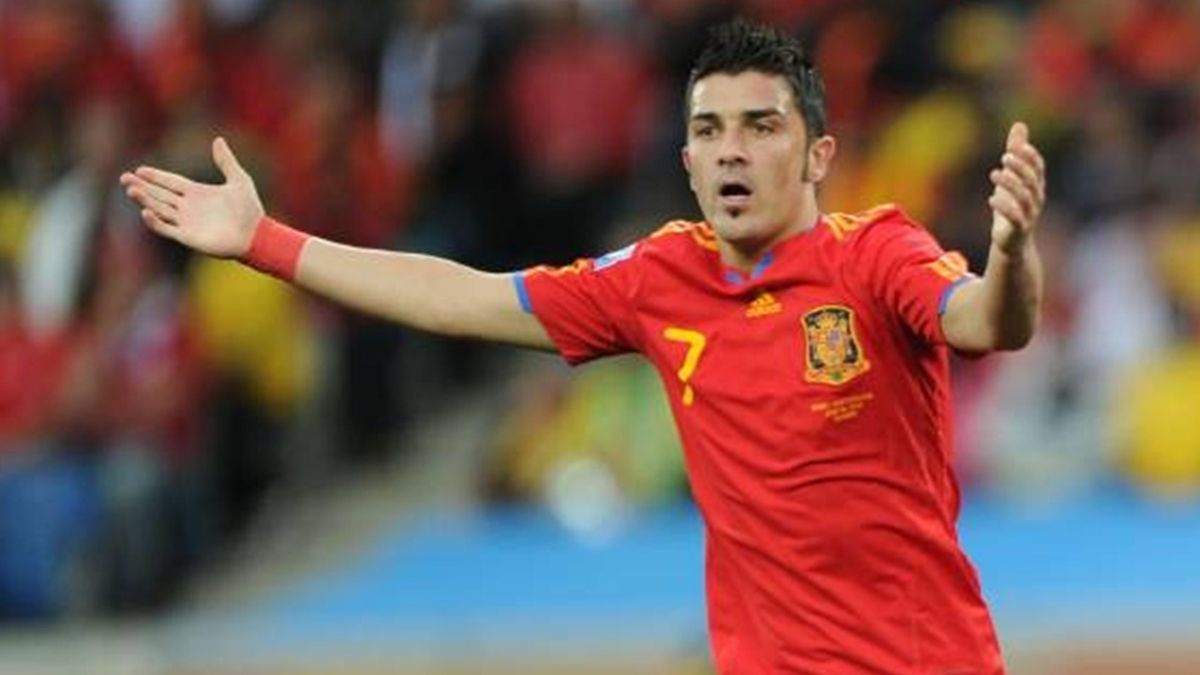 David Villa In Action