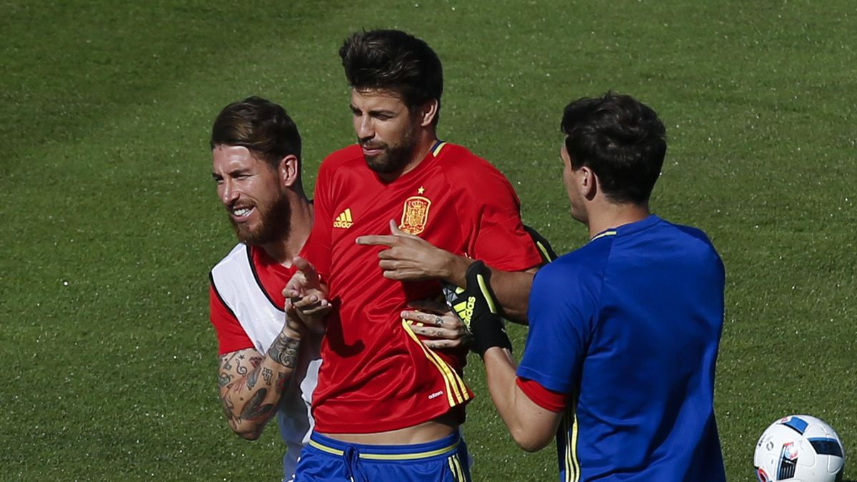 Sergio Ramos And Gerard Pique