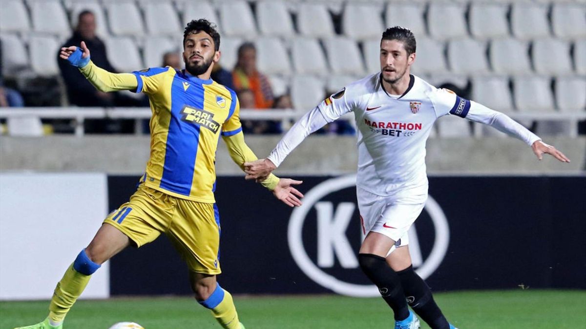 Europa League, Apoel-Sevilla: Belec y el balón parado amargan la noche ...