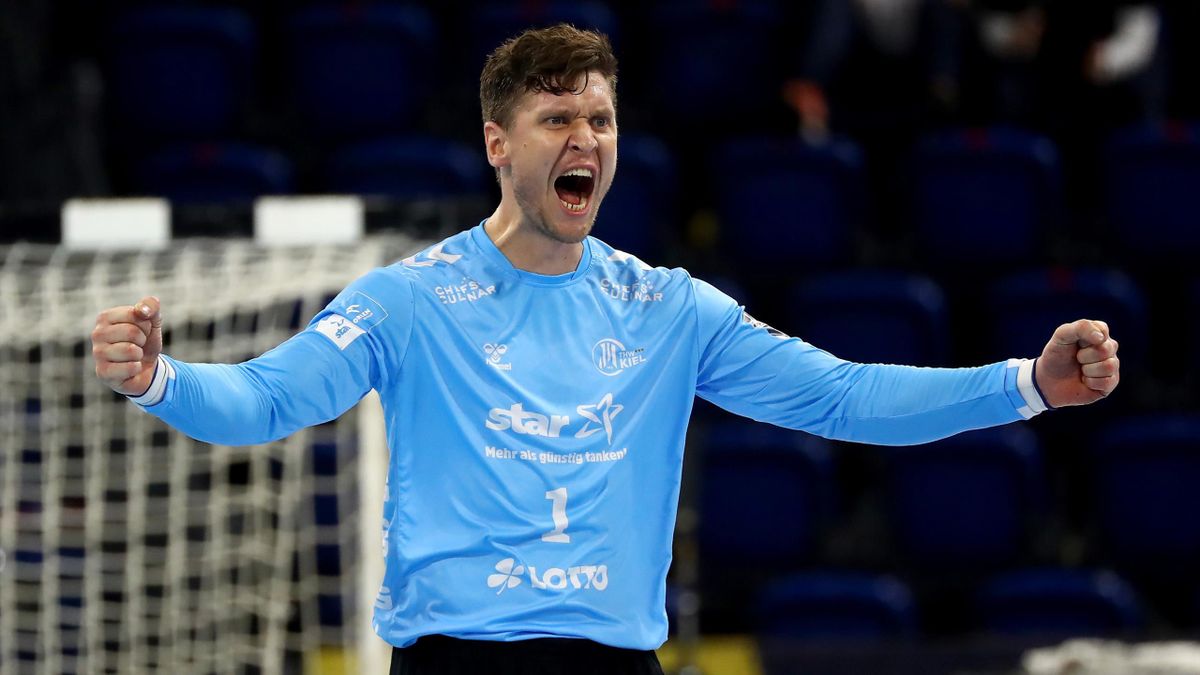 Niklas Landin Denmark Goalkeeper Niklas Landin Jacobsen Reacts