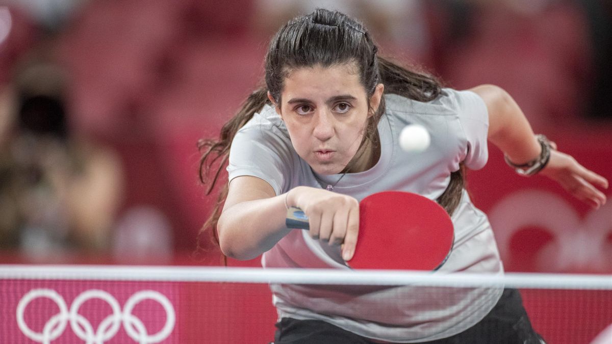 Olympia 2021 Gute Lektion fur mich Olympisches Abenteuer von Tischtennisspielerin Hend Zaza aus Syrien zu Ende Eurosport