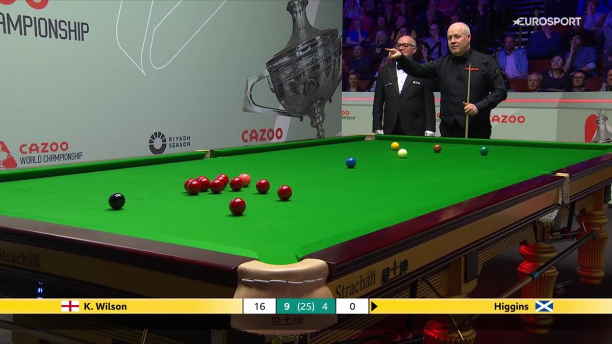 WK Snooker | Gelukkige Higgins weet zich mede door bizarre fluke weer ...