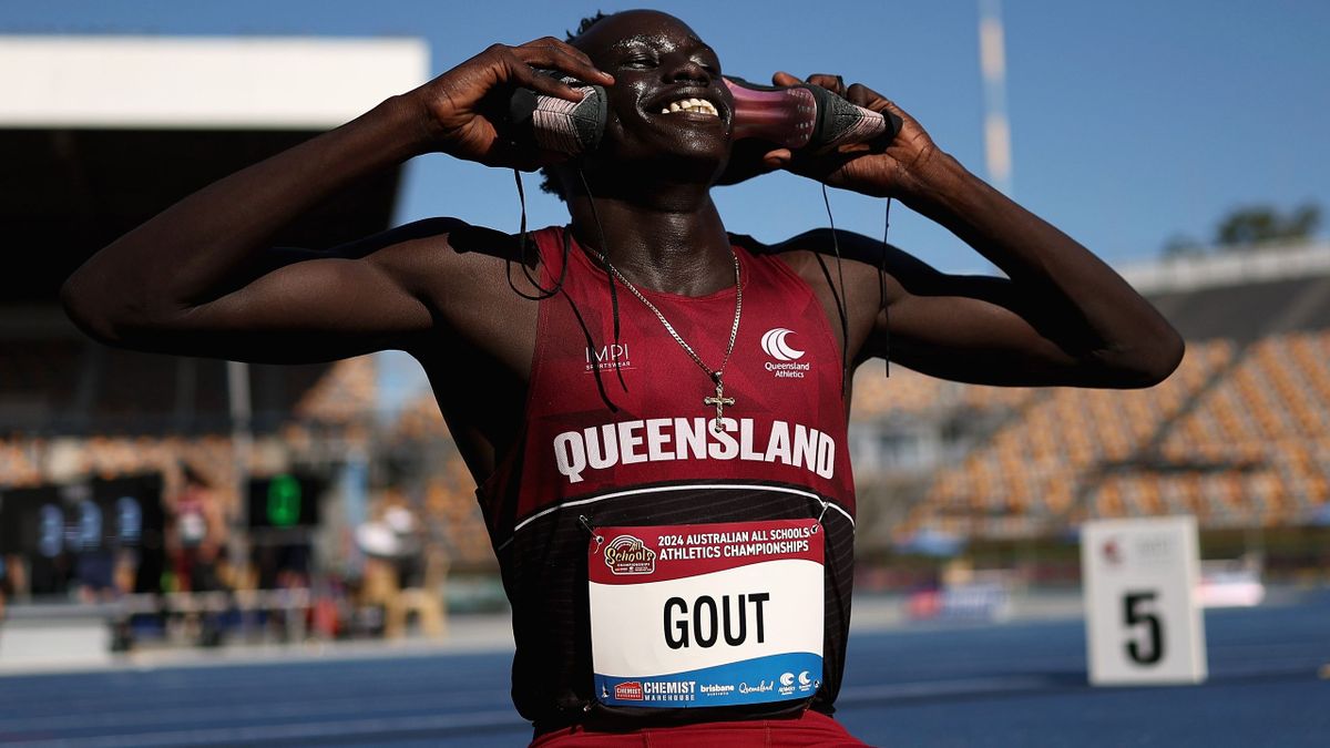17-letni Gout Gout jednego dnia dwukrotnie przebiegł 100 metrów poniżej ...
