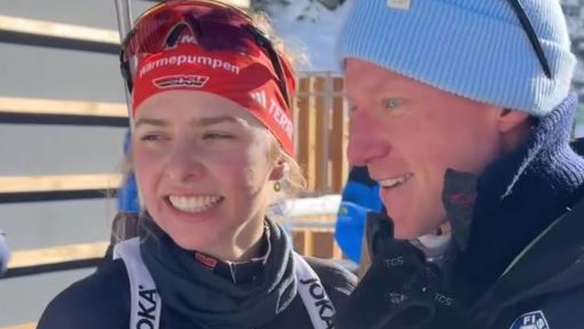 Neu-Europameisterin Johanna Puff freut sich über Unterstützung von Freund Lukas Hofer: "Er hat ...