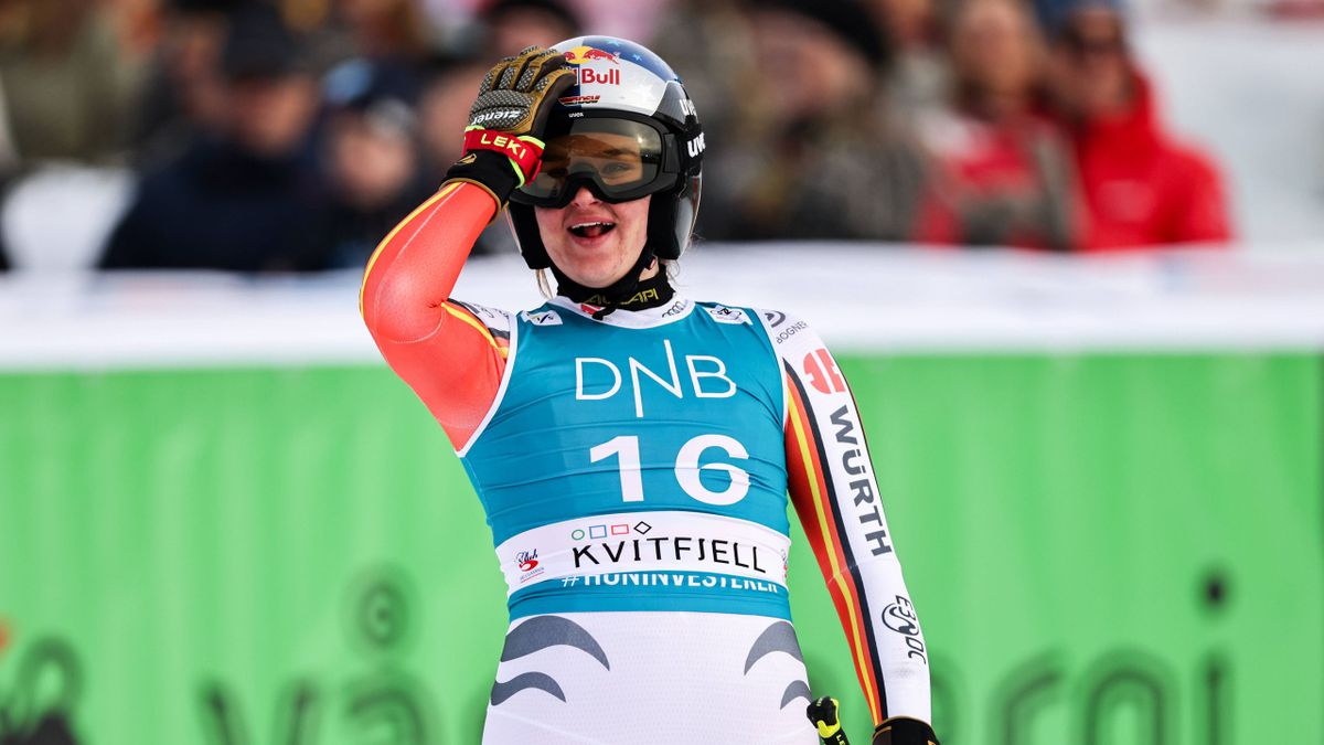 Kvitfjell: Emma Aicher gewinnt zweite Abfahrt und feiert ihren ersten ...
