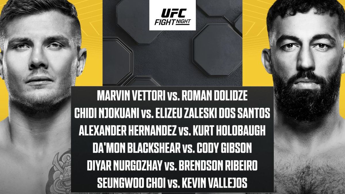 Hoe laat en waar kijk je live naar UFC Vegas 104: Vettori vs. Dolidze 2 ...