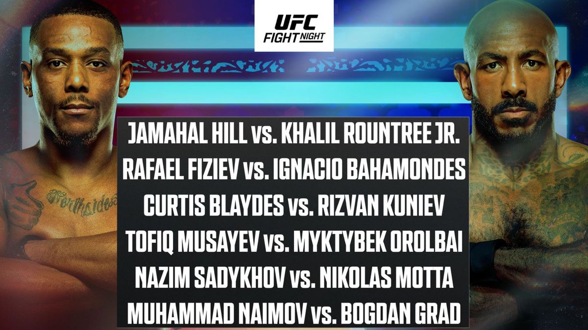 Hoe laat en waar kijk je live naar UFC Baku: Hill vs. Rountree Jr ...