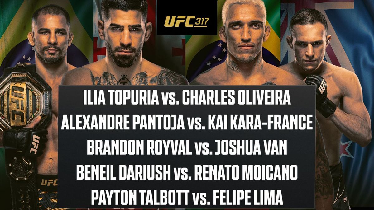Hoe laat en waar kijk je live naar UFC 317: Topuria vs. Oliveira ...