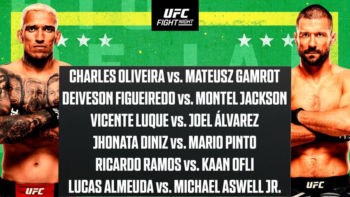 Hoe laat en waar kijk je live naar UFC Rio: Oliveira vs. Gamrot - Eurosport