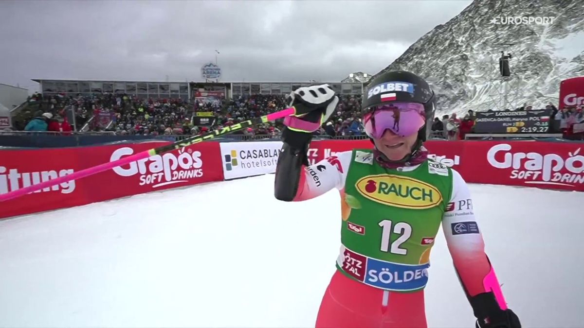 Julia Scheib wygrała slalom gigant w Soelden. Maryna Gąsienica-Daniel ...