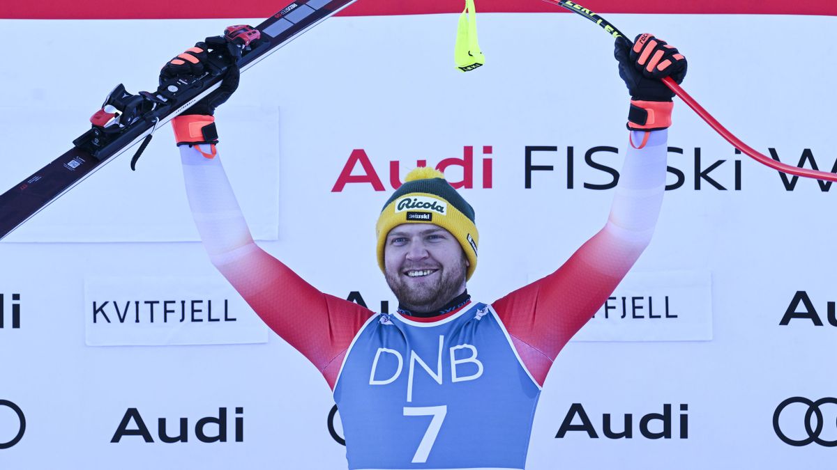 Niels Hintermann feiert bei der Abfahrt in Beaver Creek sein Comeback ...
