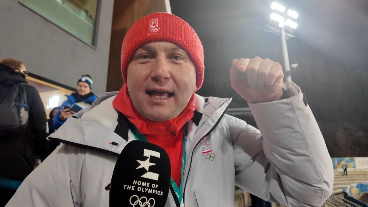 Prezes PKOl Radosław Piesiewicz po srebrnym medalu Kacpra Tomasiaka na ...