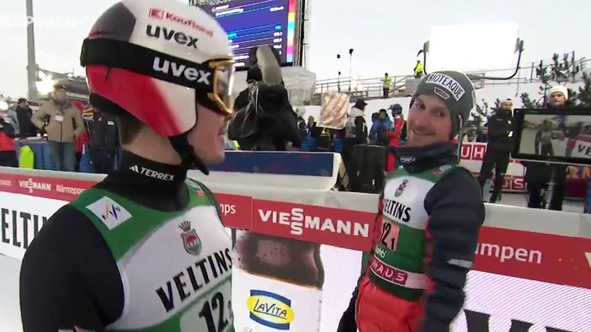 Lahti: Deutschlands Skispringer Philipp Raimund und Felix Hoffmann ...