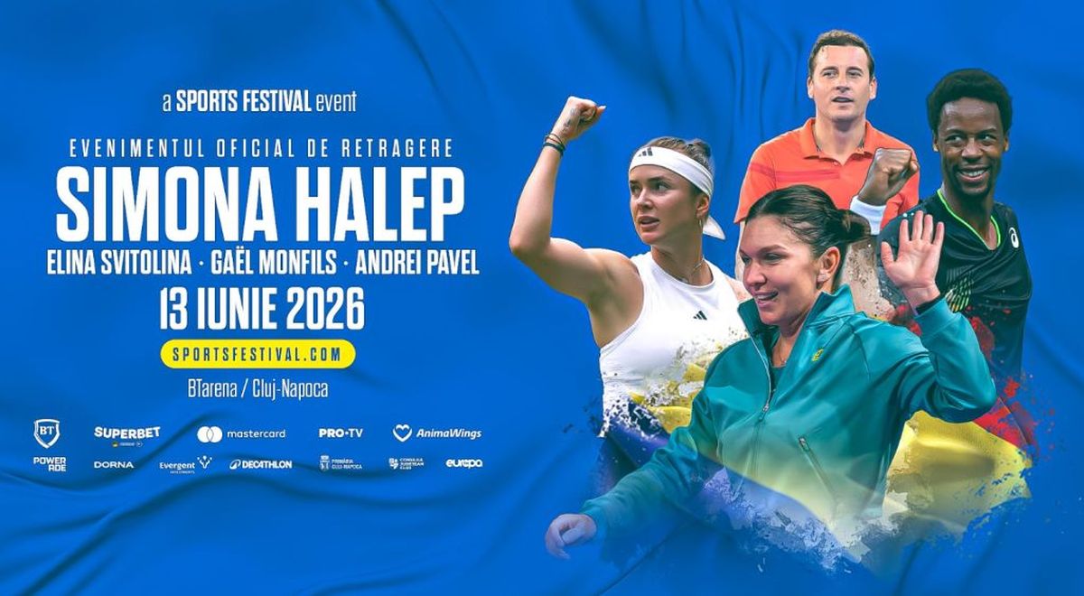Se știe ce partener va avea Simona Halep la meciul de retragere ...
