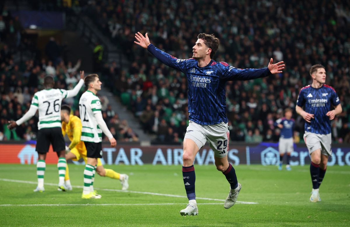 Sporting-Arsenal 0-1: Havertz firma il gol della vittoria al 91'