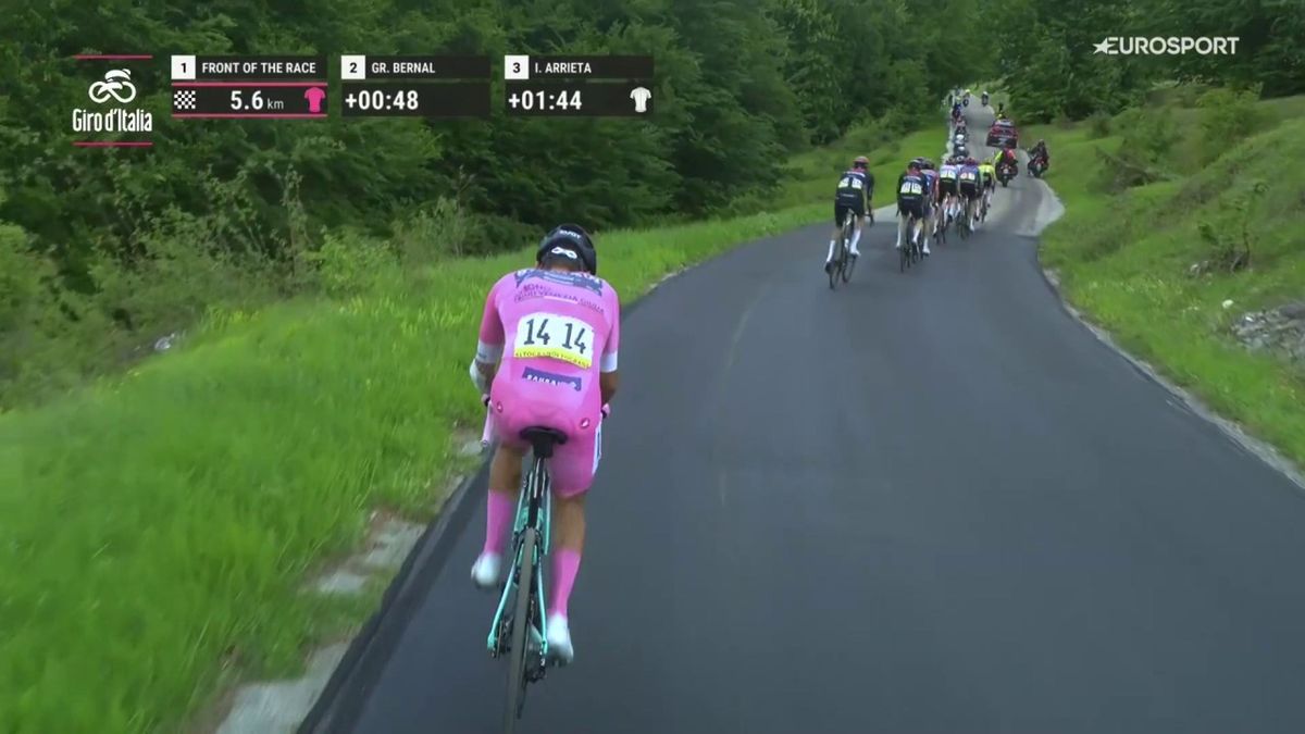 Jonas Vingegaard laat in etappe naar Blockhaus zien dat er deze Giro d ...