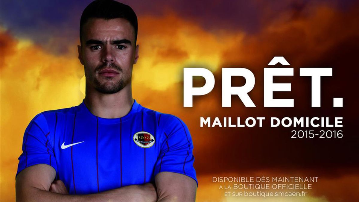 Des rayures fines pour le nouveau maillot de Caen - Eurosport