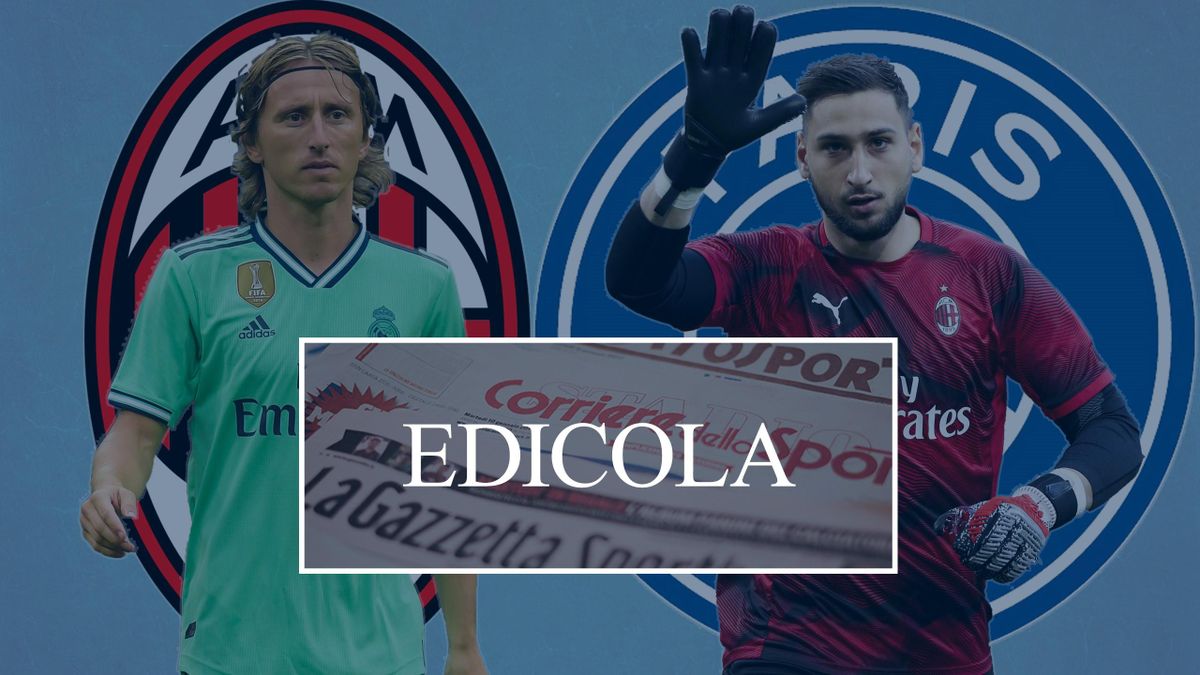Edicola: il Milan sogna Modric, Donnarumma parte? Inter-Juventus ...