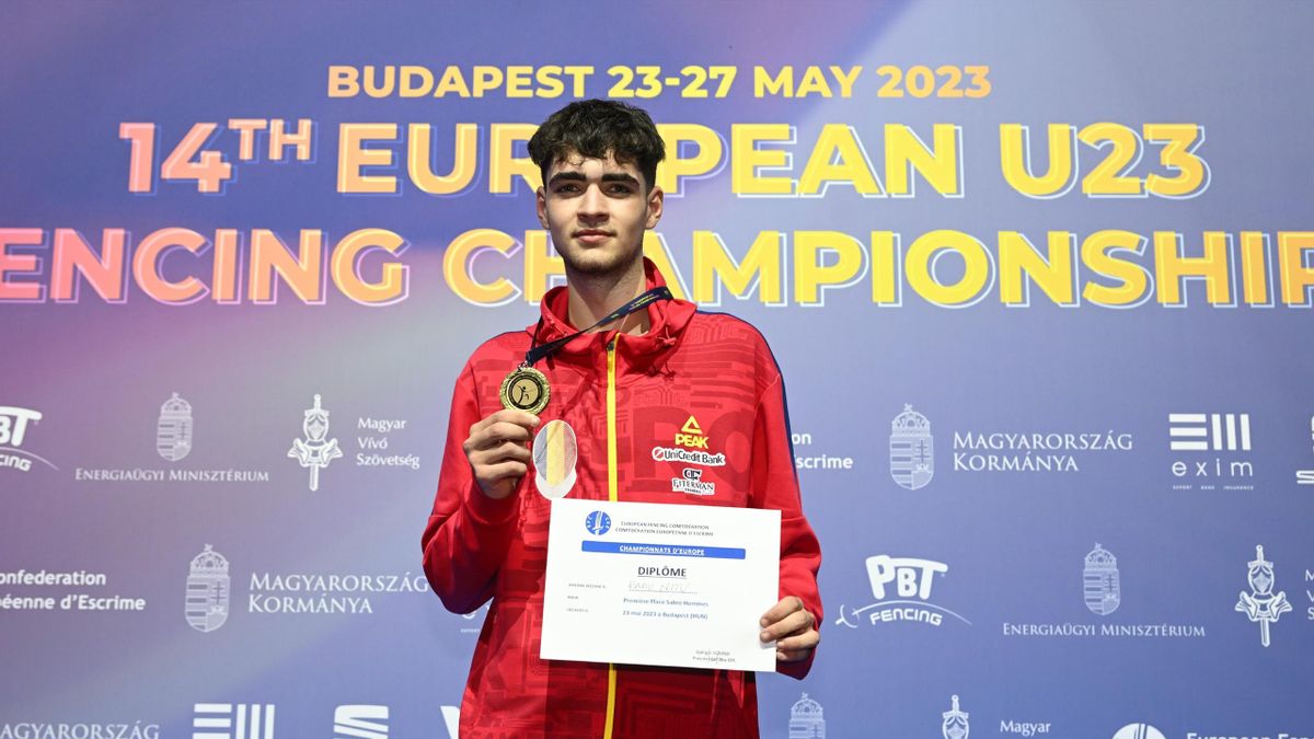 Radu Nițu a obținut medalia de AUR în proba masculină de sabie la ...