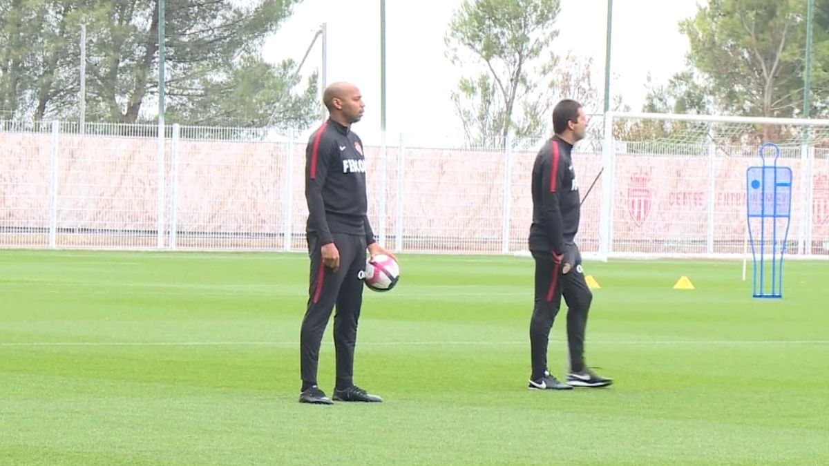 AS Monaco en Thierry Henry: de eerste training... - Eurosport