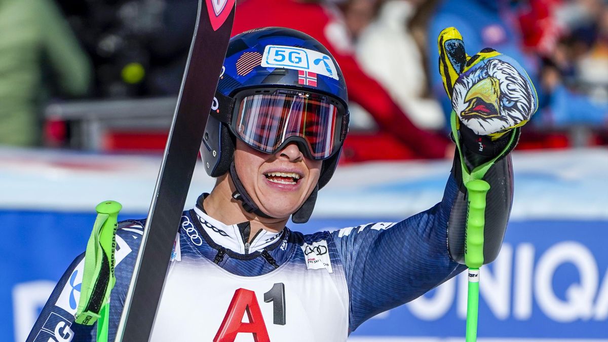 Dramatikk da Steen Olsen vant etter disk – norsk dobbeltseier i slalåm ...