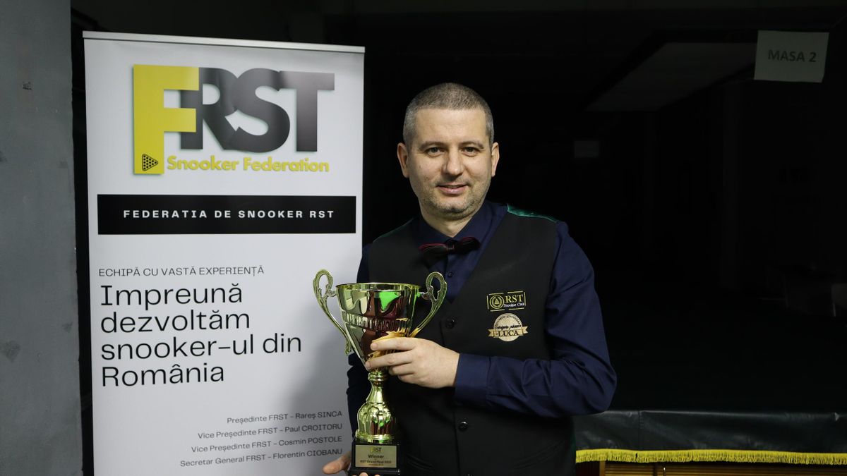 Florentin Ciobanu, noul câștigător al turneului de snooker, RST Grand ...