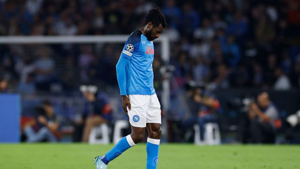 Napoli, infortunio Anguissa: elongazione alla coscia destra, rischia ...