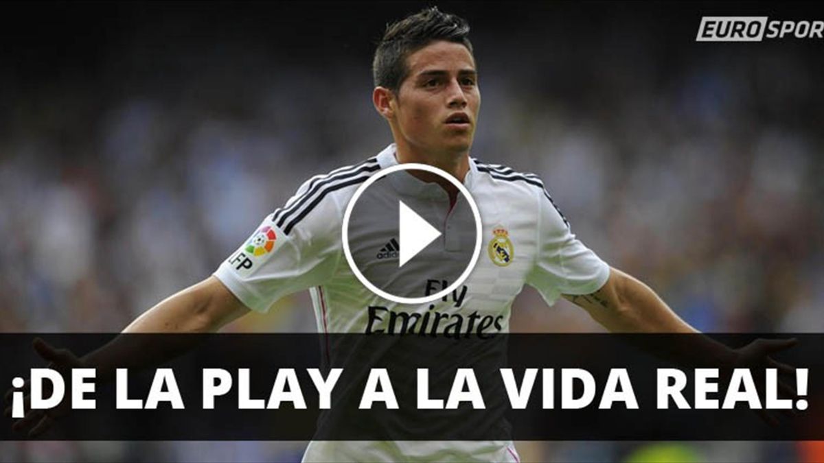 James marca el mismo gol en la Play... ¡y en la vida real! - Eurosport
