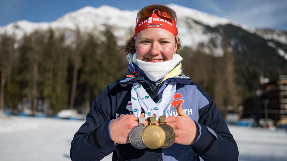 Deutsche Biathlon-Talente Selina Grotian und Julia Tannheimer machen ...