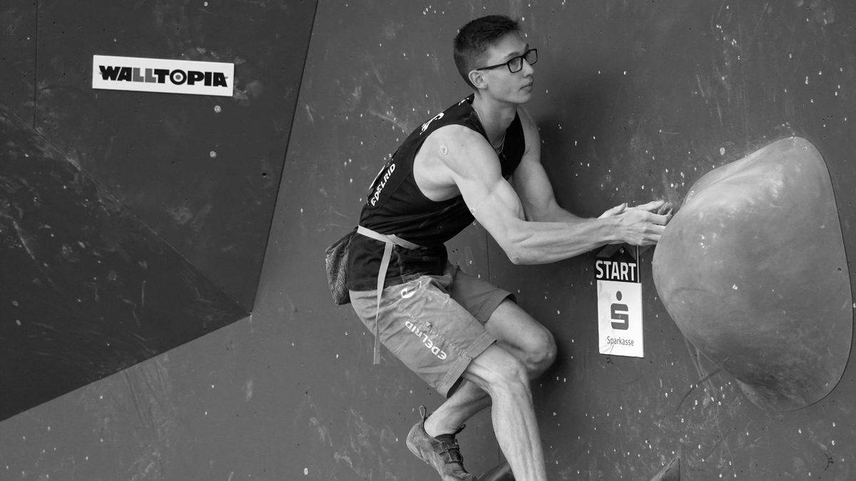 Deutscher Sportkletterer Christoph Schweiger im Alter von nur 21 Jahren ...