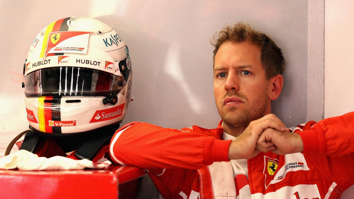 Sebastian Vettel (Ferrari) fait grise mine - Eurosport