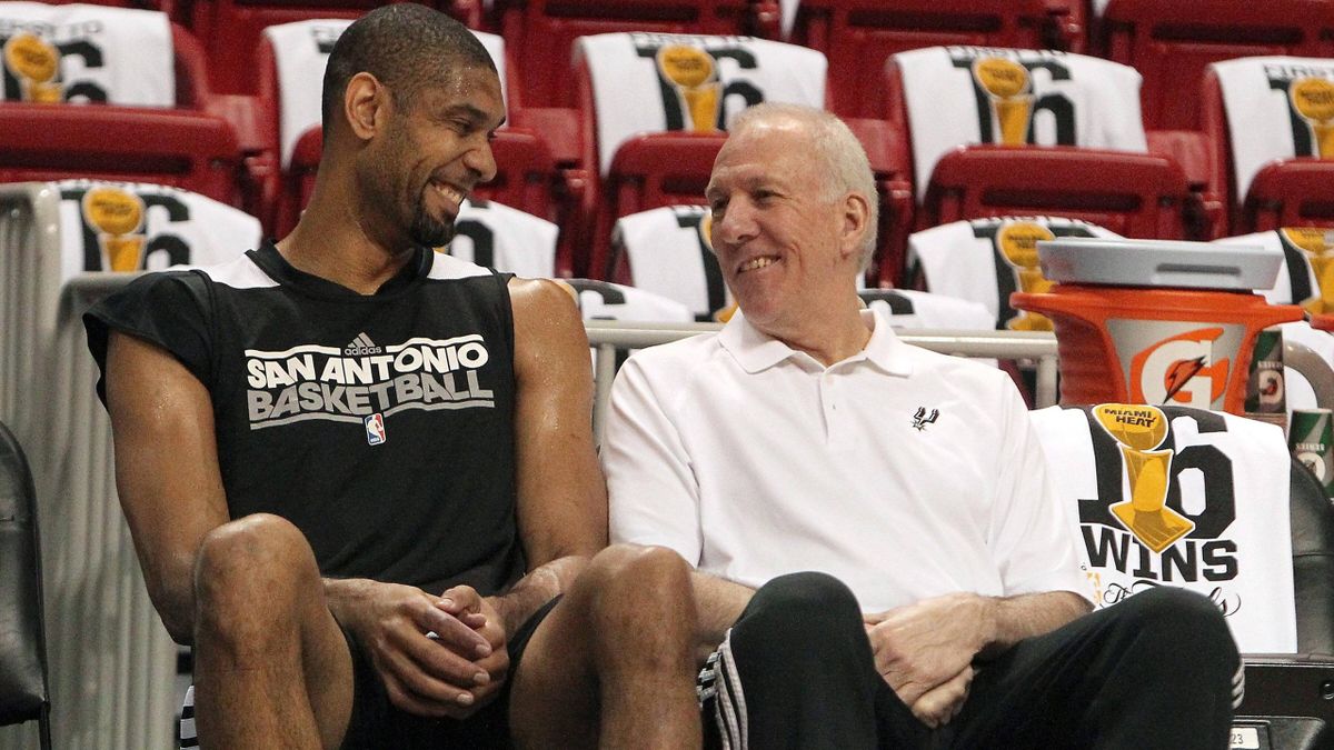 NBA - Légendes : Tim Duncan et Gregg Popovich passent la barre des 900 ...