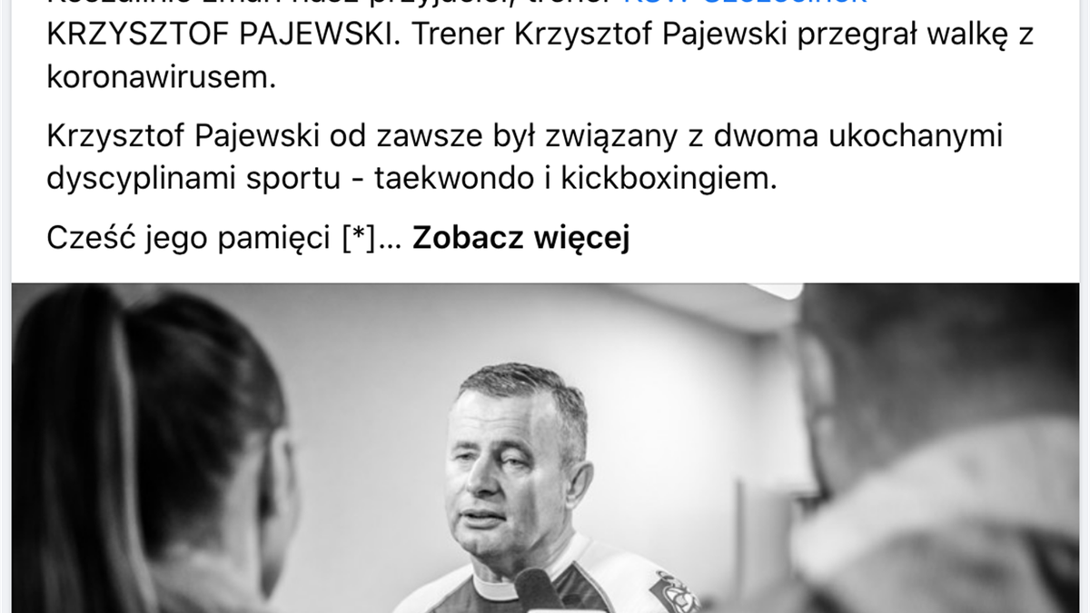 Krzysztof Pajewski nie żyje. Mistrz świata w taekwondo miał 57 lat ...