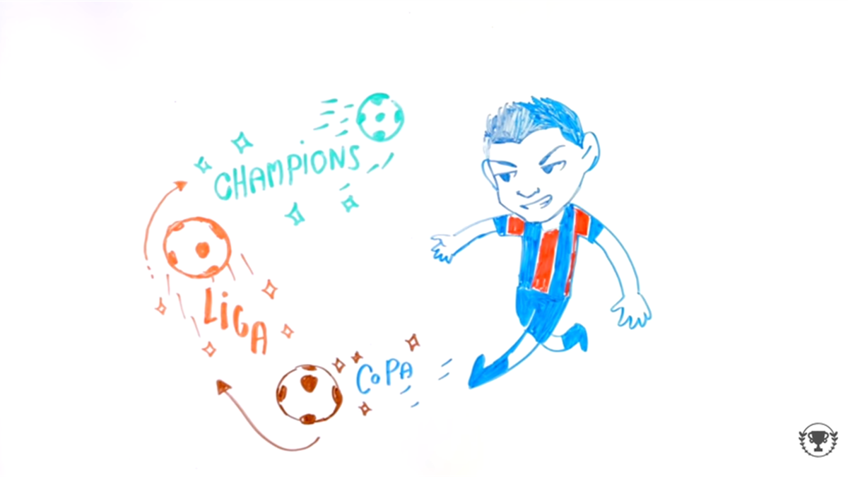 La exitosa carrera de Xavi, dibujo a dibujo - Eurosport