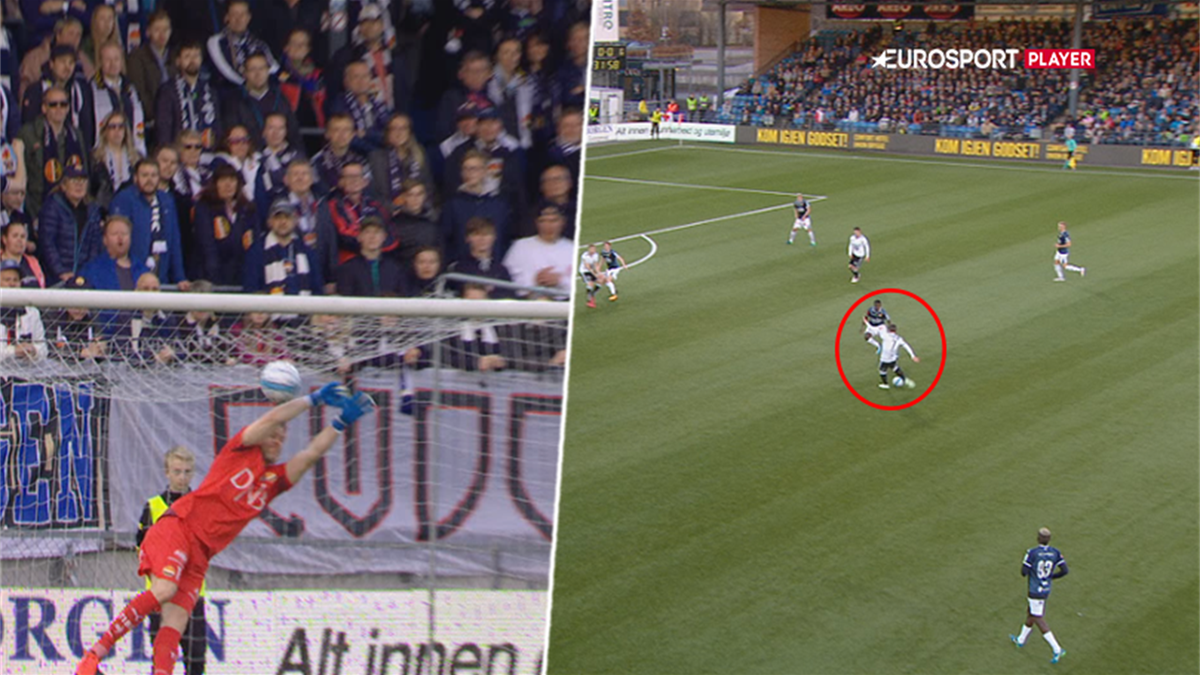 Mike Jensen med mærkværdigt langsskudsmål i etmålssejren til Rosenborg ...