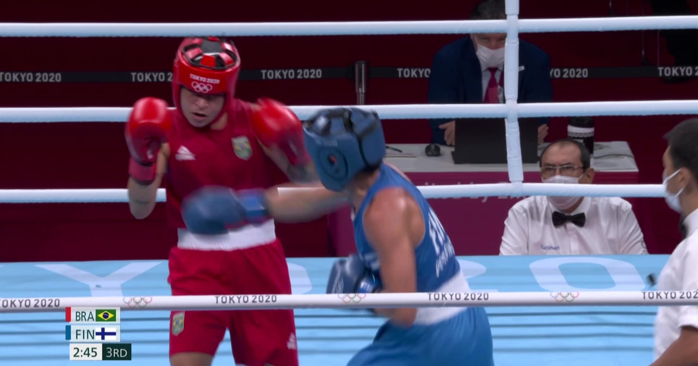 Tokyo 2020 - Brazil mot Finland - Boxing - Women's Light (57-60kg) – OL ...