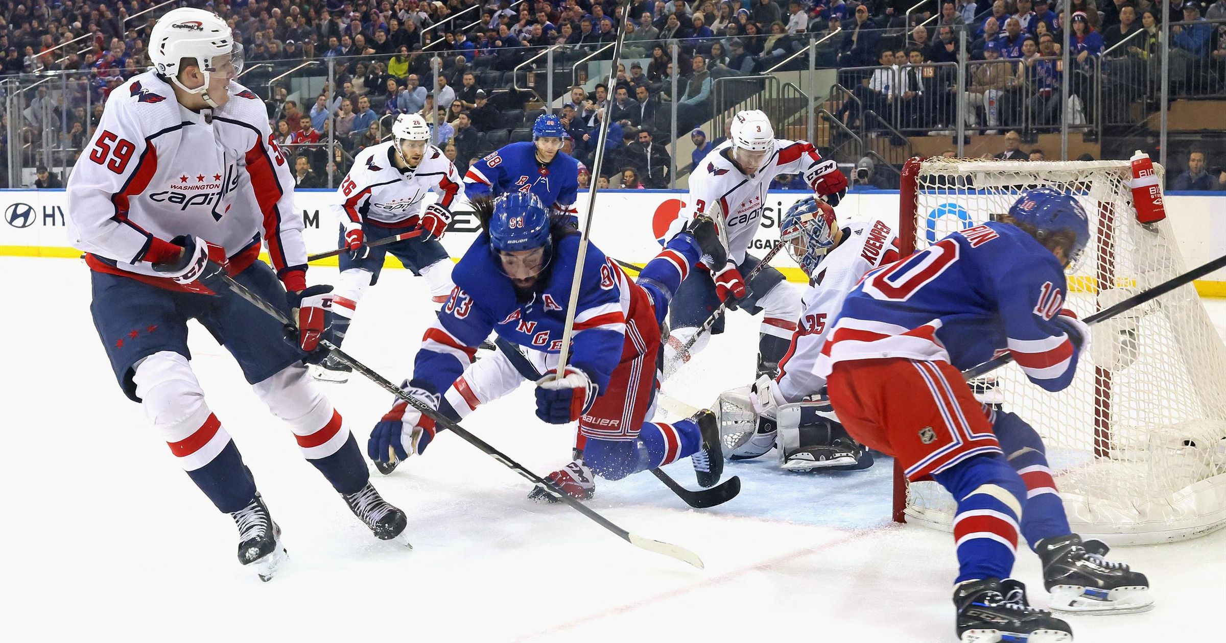 Comicfiguren auf dem Eis: NHL-Spiel als Live-Animation - Eurosport