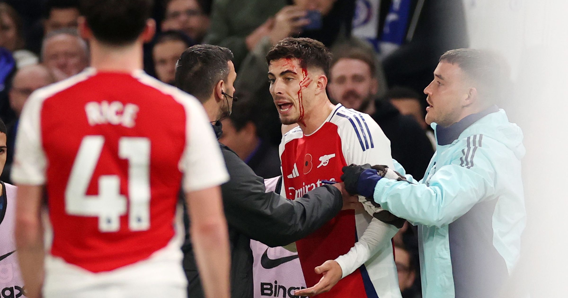 Kein Sieger im London-Derby zwischen FC Chelsea und FC Arsenal: Kai Havertz mit blutender Wunde ...