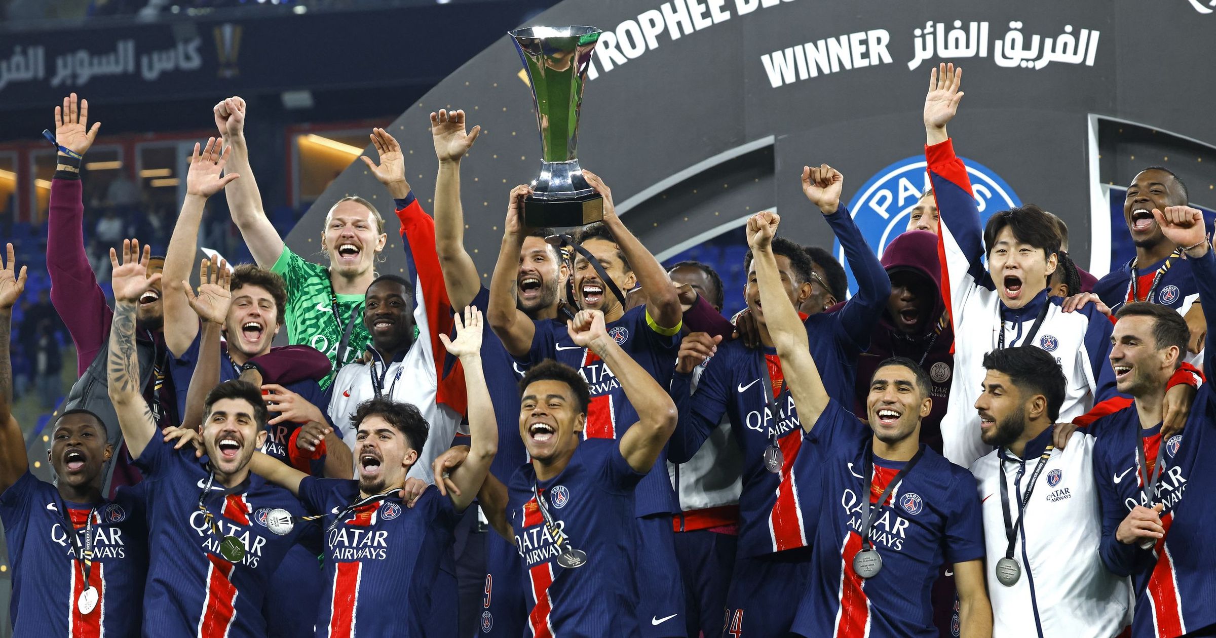 Trophée des Champions - Grâce à un but de Dembélé, le PSG bat Monaco (1-0) à Doha et remporte ...