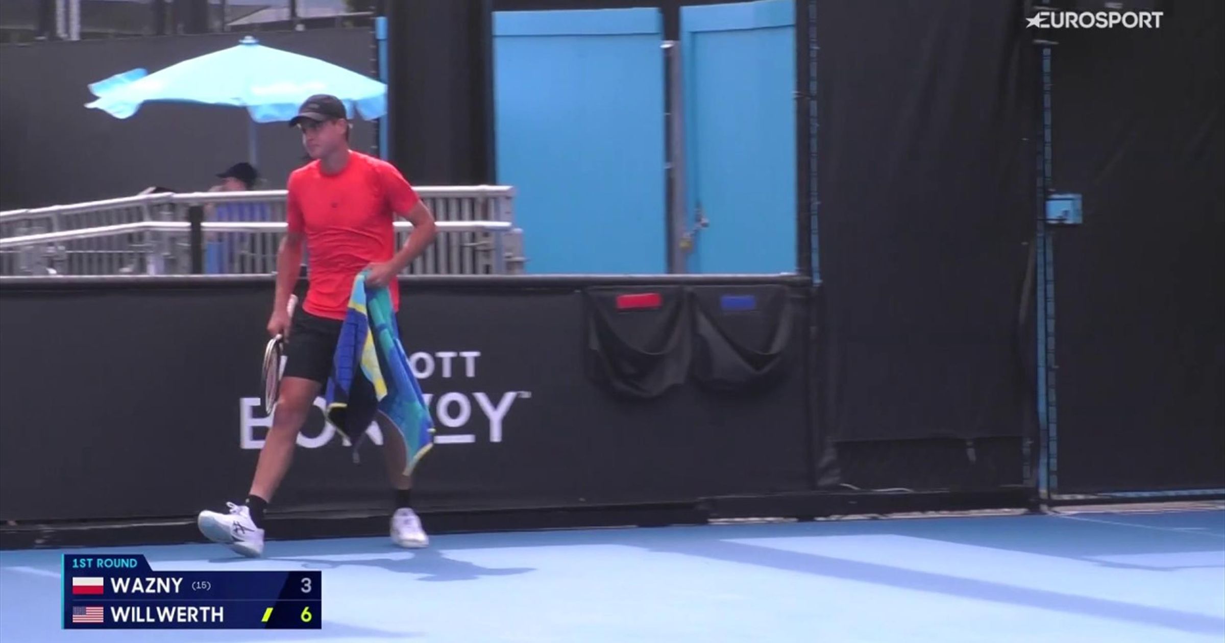 Alan Ważny przegrał 1. seta meczu 1. rundy juniorskiego Australian Open ...