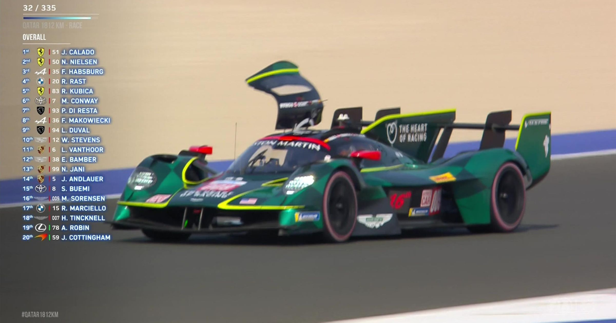 1812 km du Qatar | La portière de l'Aston Martin s'ouvre puis se ...