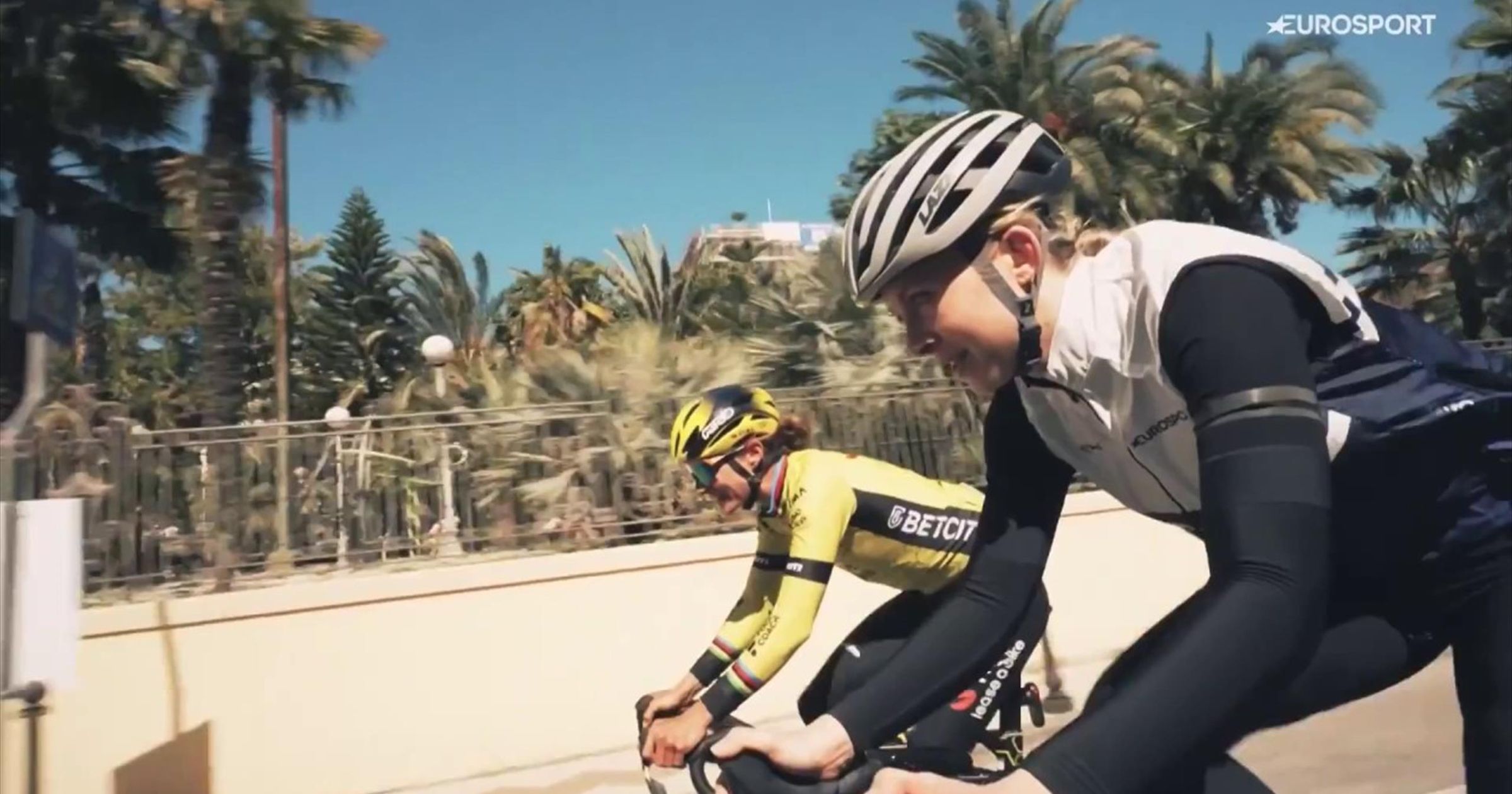 Jip van den Bos doet verkenning finale Milaan-Sanremo met de vrouwen ...