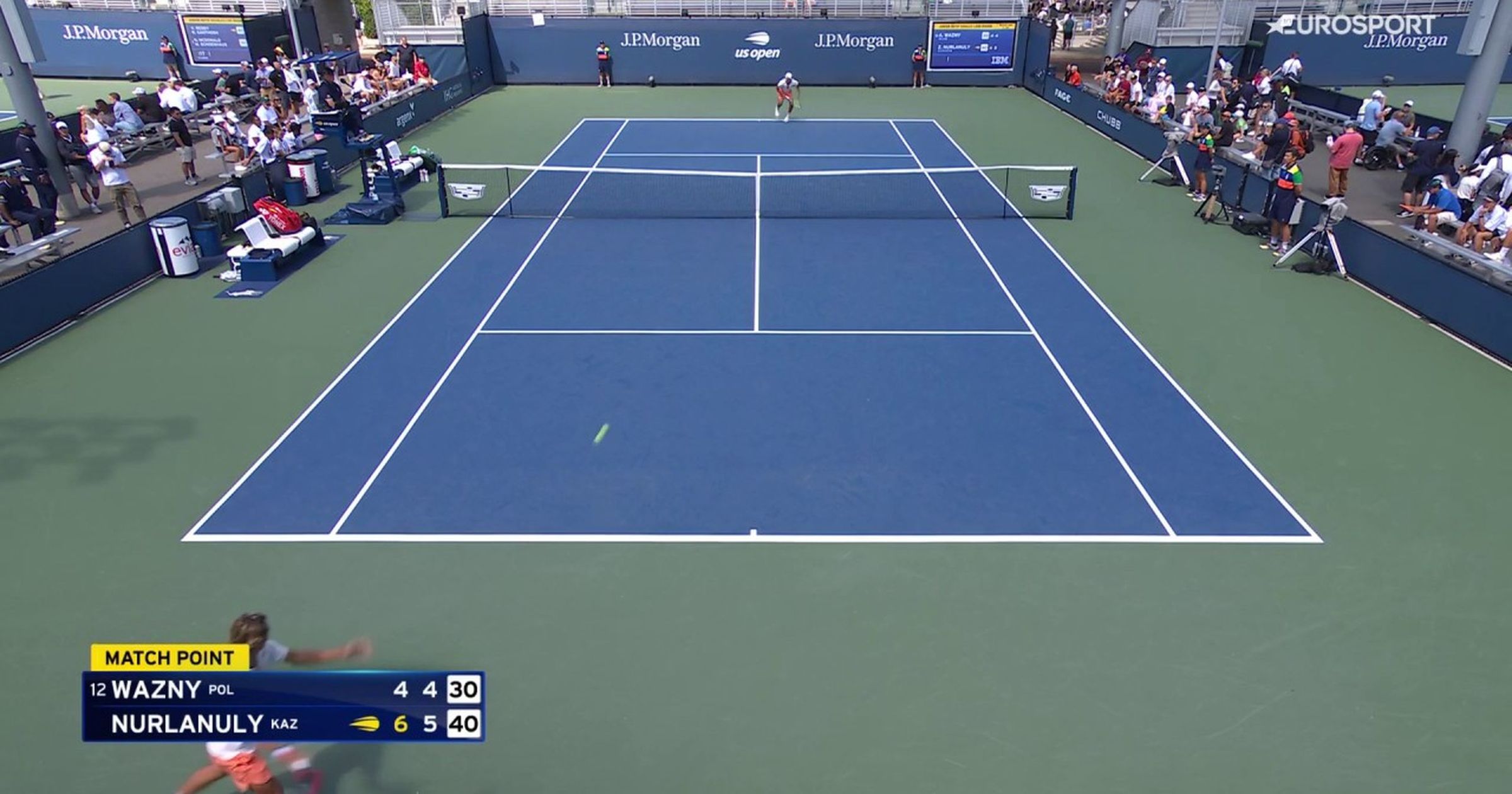 Zangar Nurlanuly pokonał Alana Ważnego w 2. rundzie US Open. Zobacz piłkę meczową - Tenis wideo ...