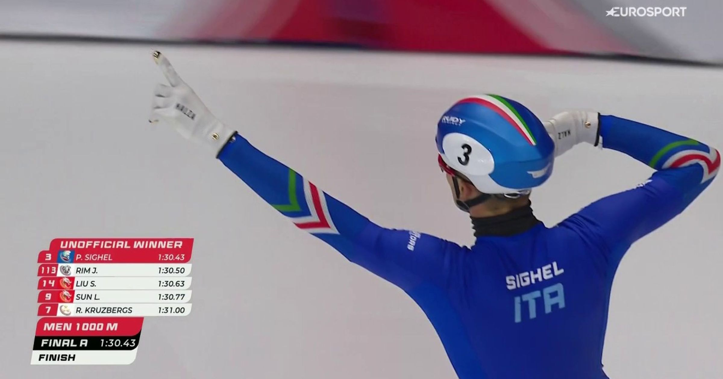 Pietro Sighel scatenato! Trionfa nei 1000 metri a Montreal, che inizio. Prima vittoria in ...