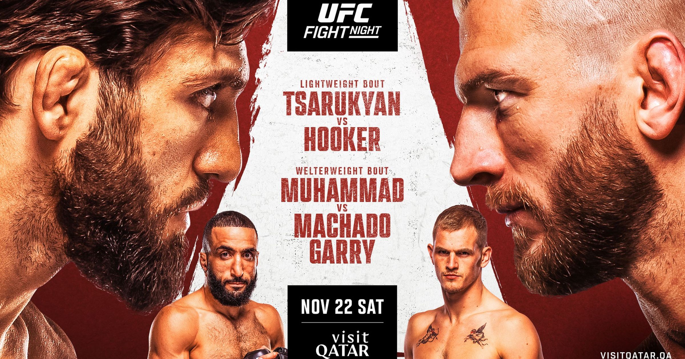 UFC Qatar | Arman Tsarukyan vs Dan Hooker | Bezkat Almakhan vs ...