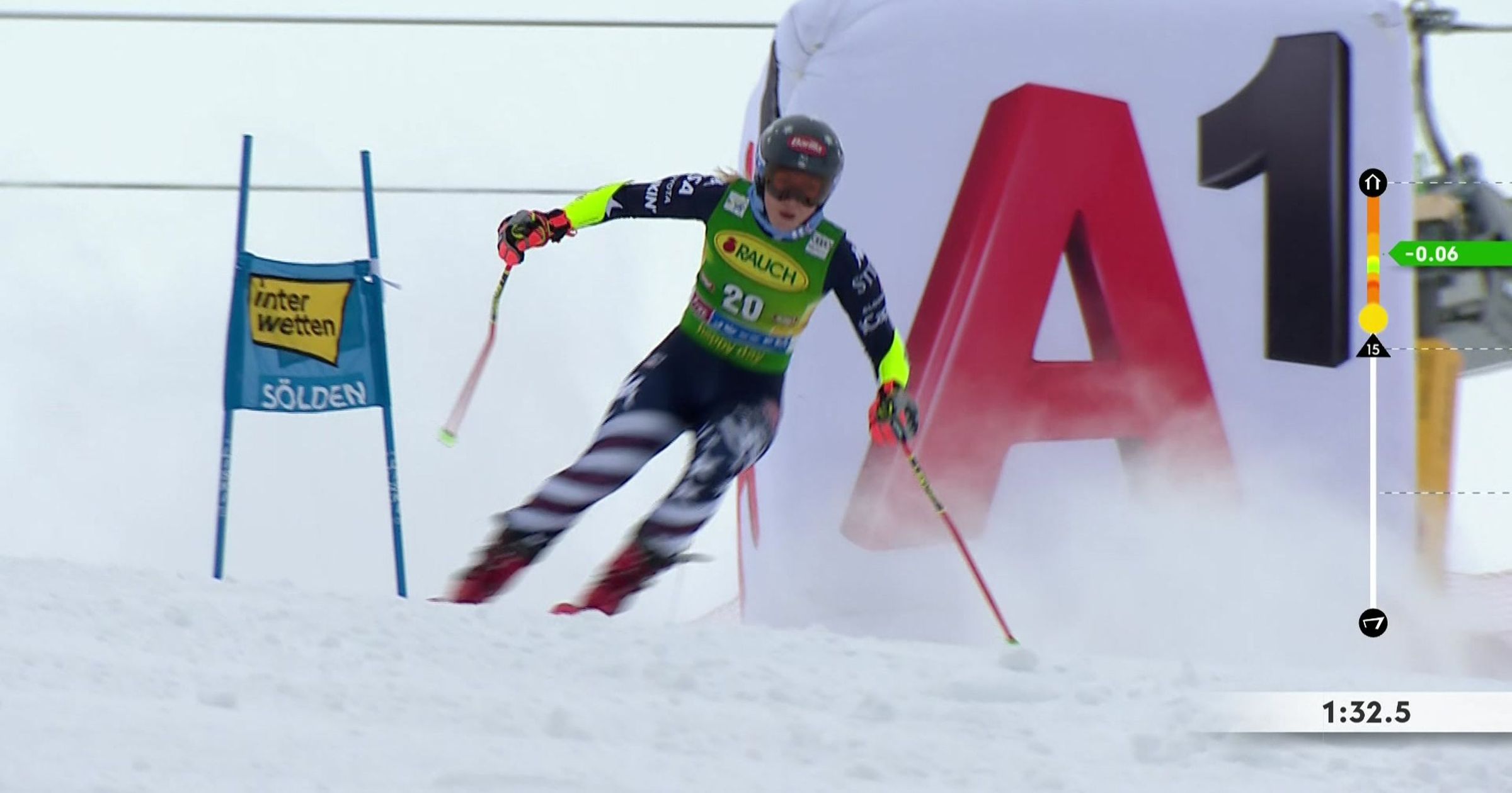 Sölden - Shiffrin a tenté mais l'Américaine manque le podium de peu sur ...