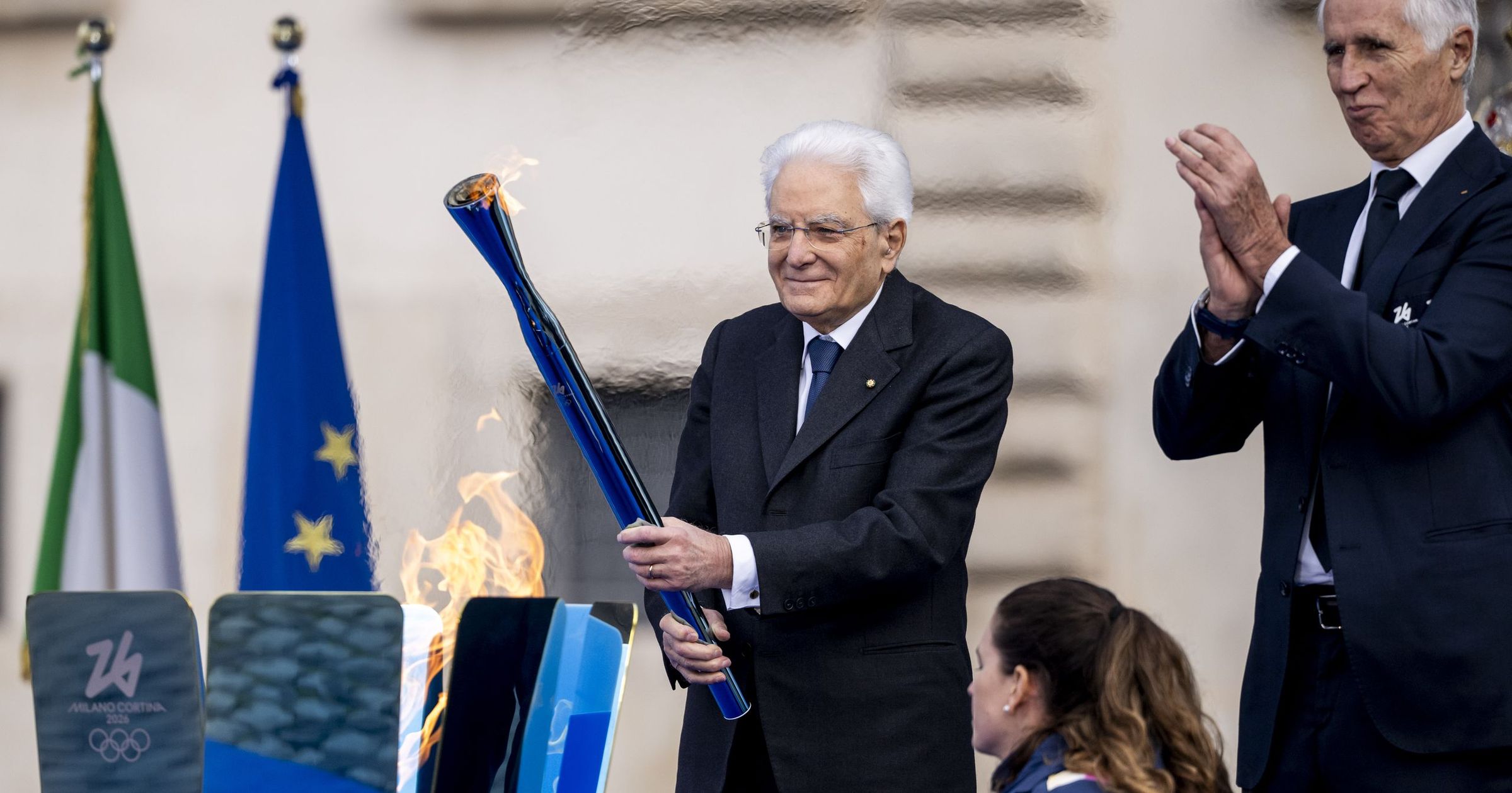 El fuego olímpico de Milán-Cortina 2026 ya preside Roma con el ...