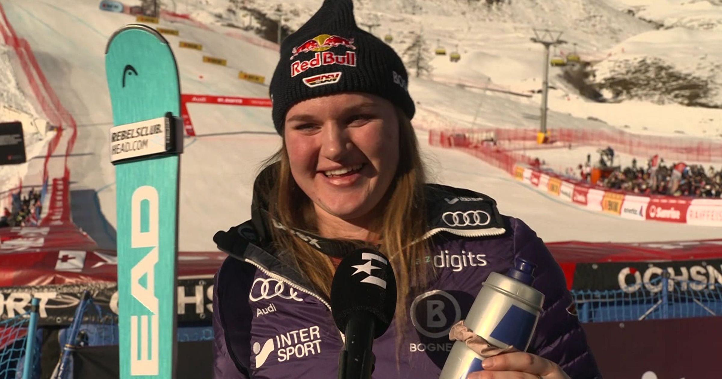 Emma Aicher nach Abfahrtssieg in St. Moritz: "Habe mich riesig gefreut ...