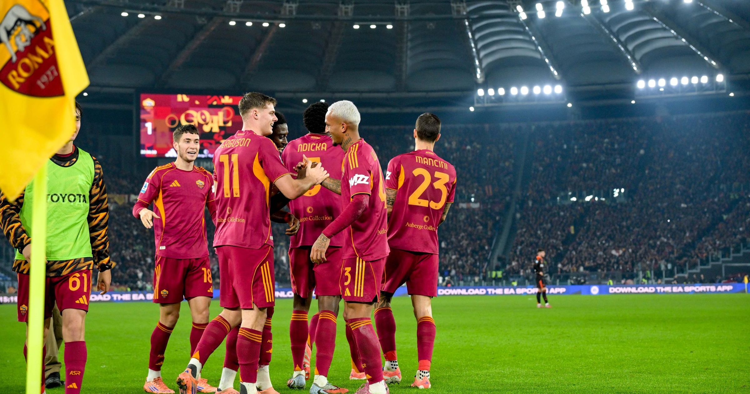 Roma-Como 1-0: Wesley decide la sfida dell'Olimpico con un destro ...