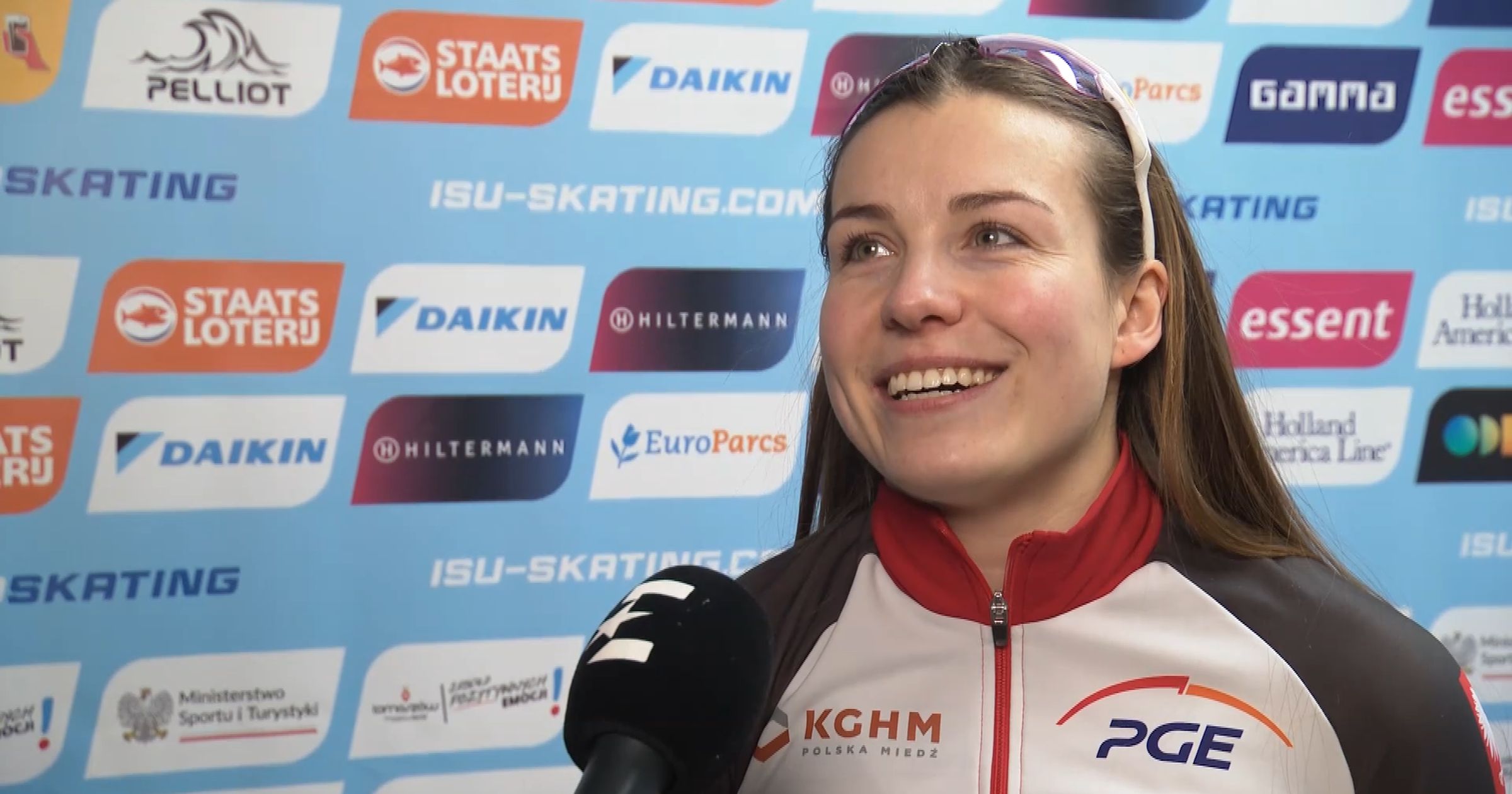Kaja Ziomek-Nogal po zdobyciu złota na 500 m na ME w Tomaszowie ...